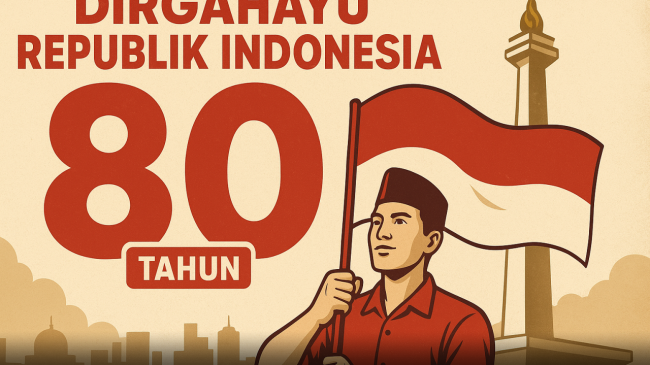 45 Desain Poster dan Baliho HUT ke-80 RI: Gratis, Langsung Download Saja